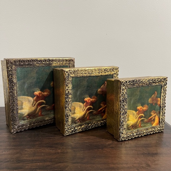Storage & Organization | Florentine Gilded Style Stationary Nesting ...